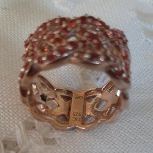 TJC | Jewelry | Orange Sapphire And Gold Ring | Poshmark